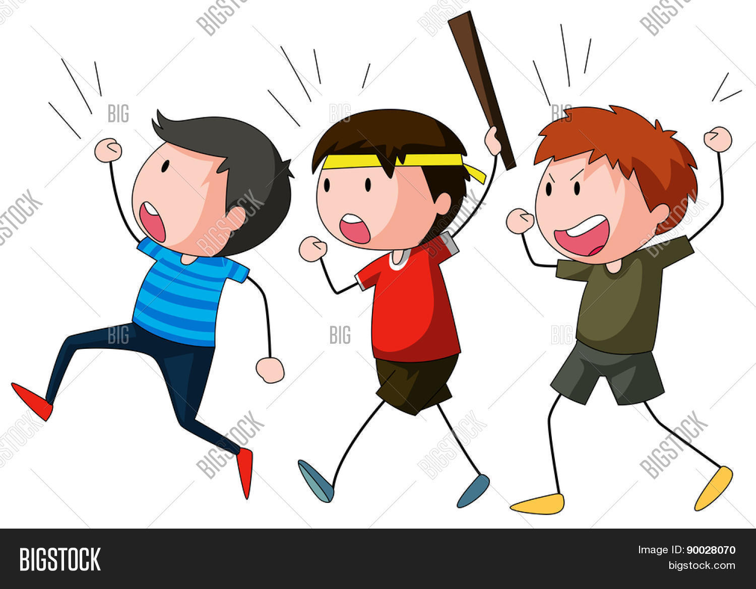Group People Striking Vector & Photo (Free Trial) | Bigstock
