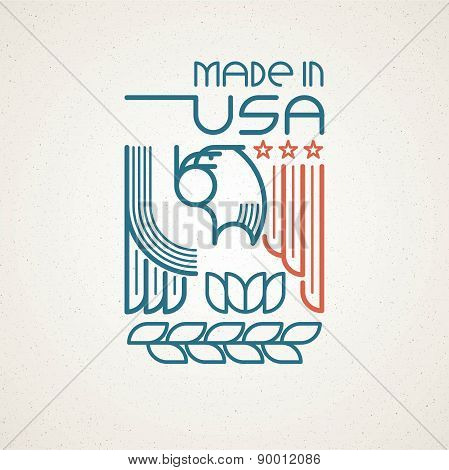 Made USA Symbol Vector & Photo (Free Trial) | Bigstock