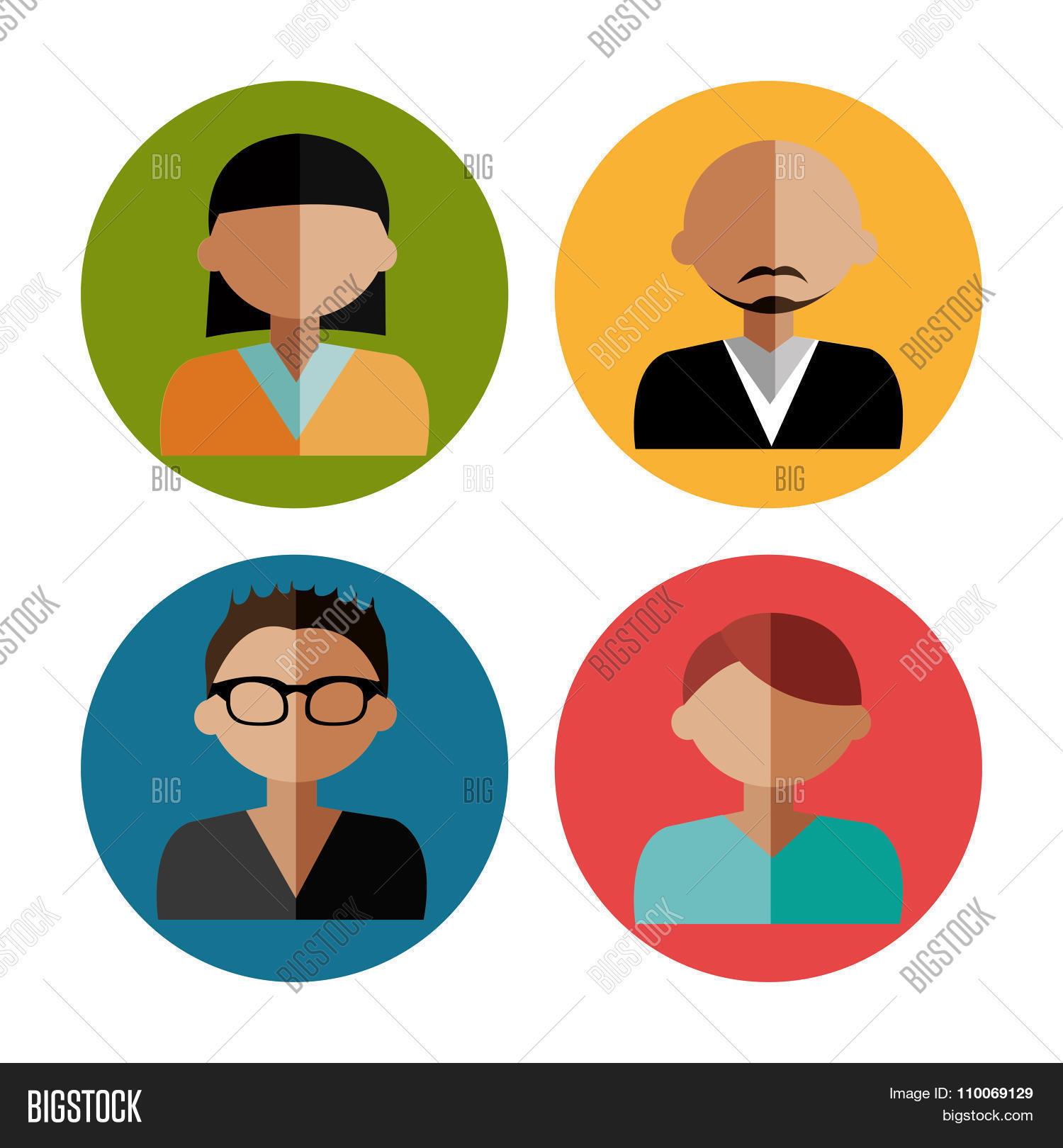 Young People Avatar Vector & Photo (Free Trial) | Bigstock