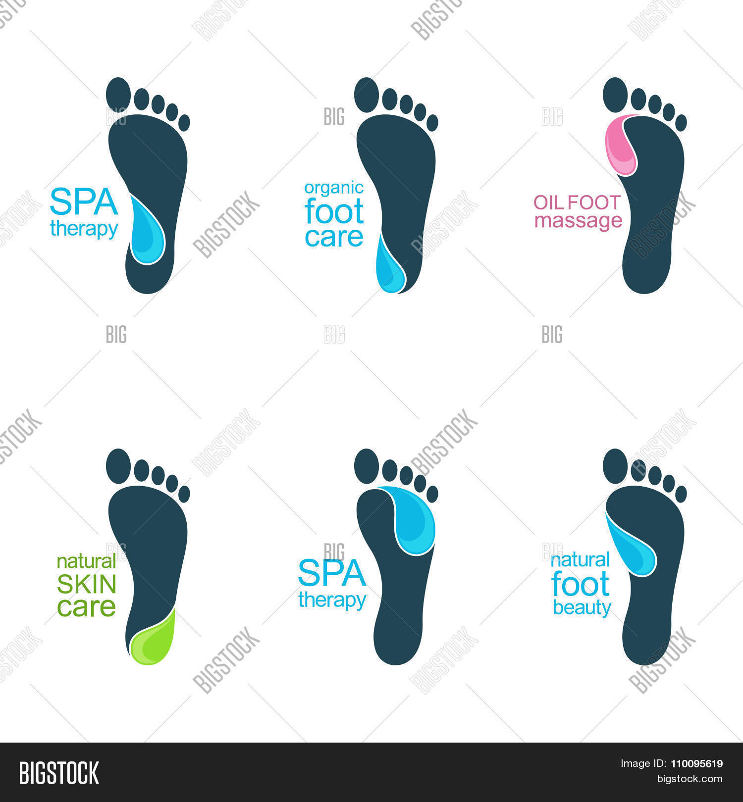 Water Feet Vector & Photo (Free Trial) | Bigstock