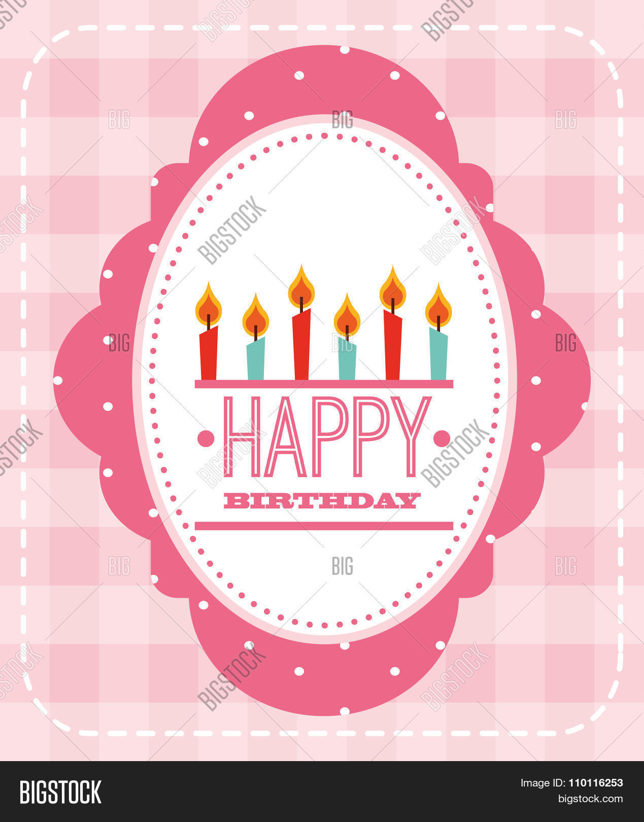Happy Birthday Card Vector & Photo (Free Trial) | Bigstock