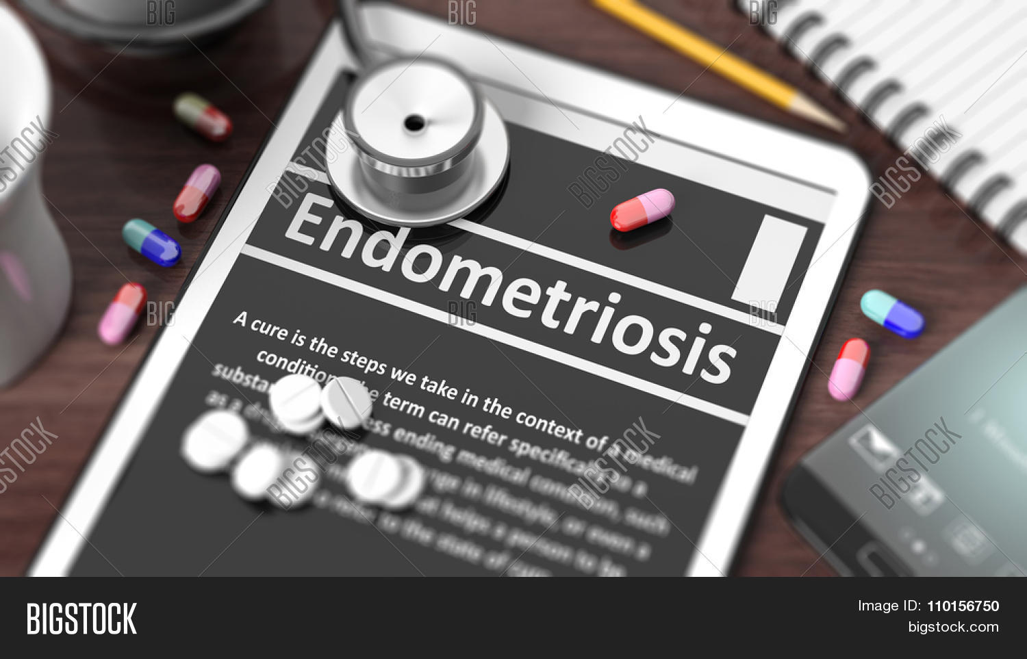 Tablet "Endometriosis Image & Photo (Free Trial) | Bigstock
