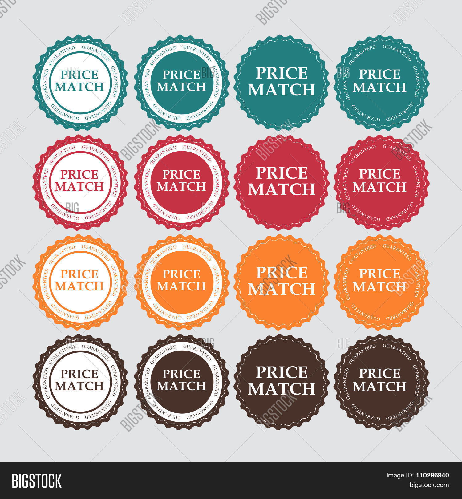 Price Match Label Vector & Photo (Free Trial) | Bigstock