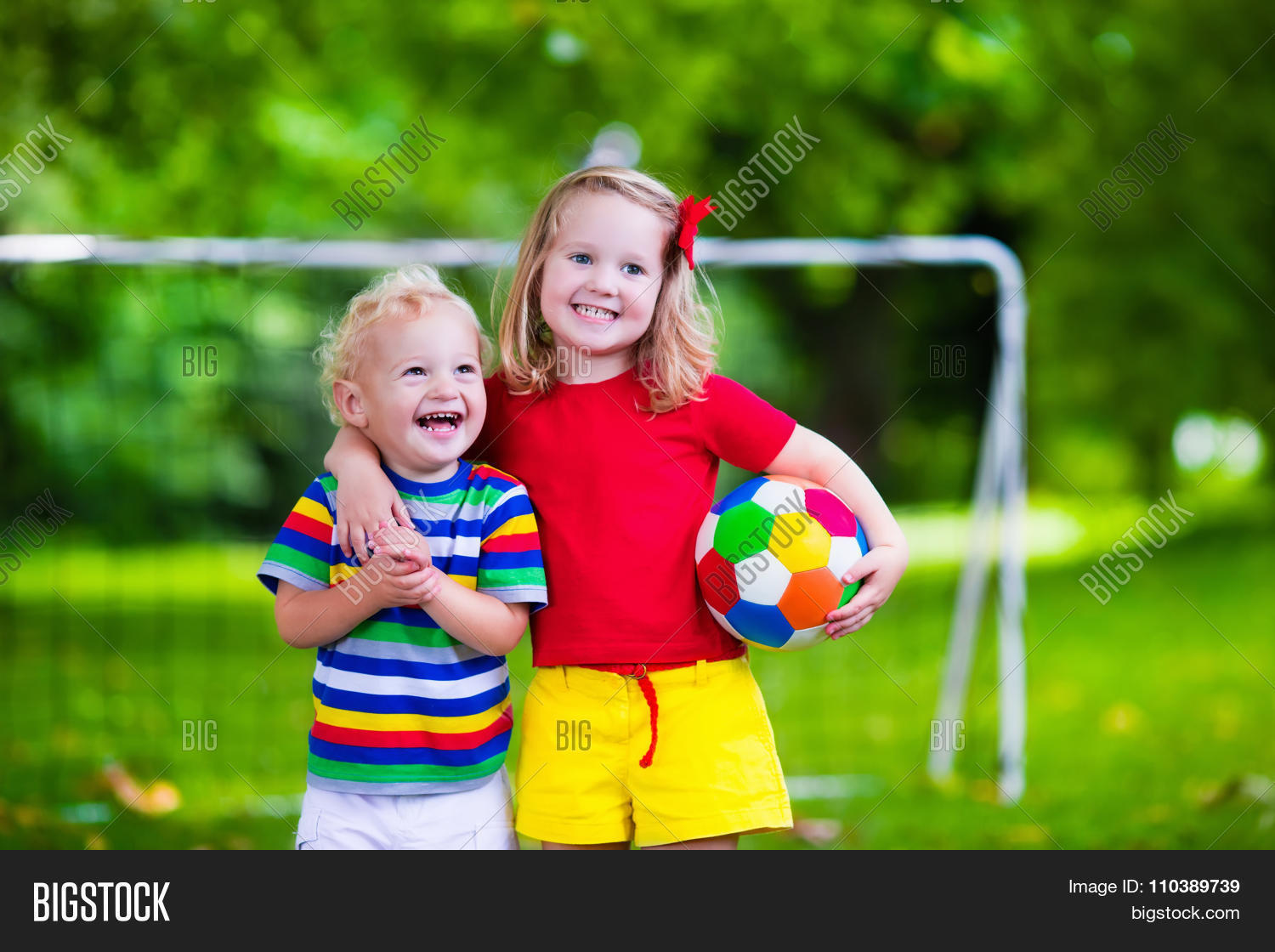 Kids Playing Football Image & Photo (Free Trial) | Bigstock