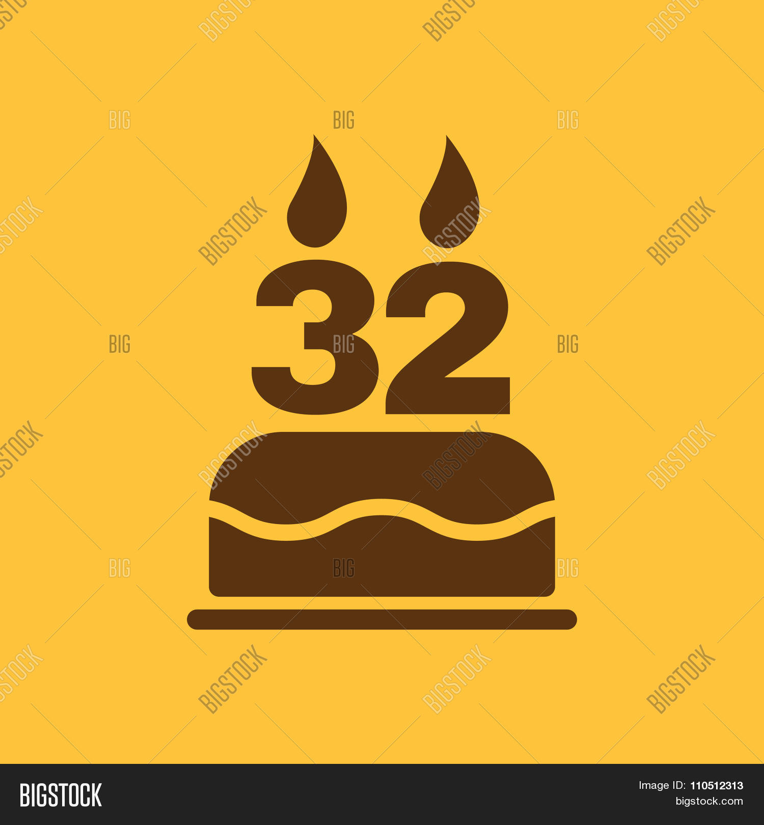 Birthday Cake Candles Vector & Photo (Free Trial) | Bigstock