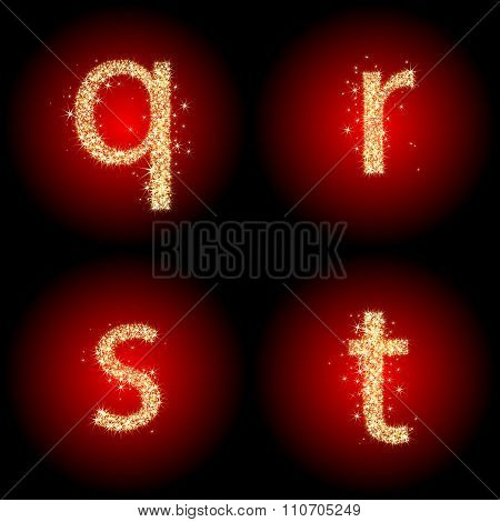 Four Letters Alphabet Vector & Photo (Free Trial) | Bigstock