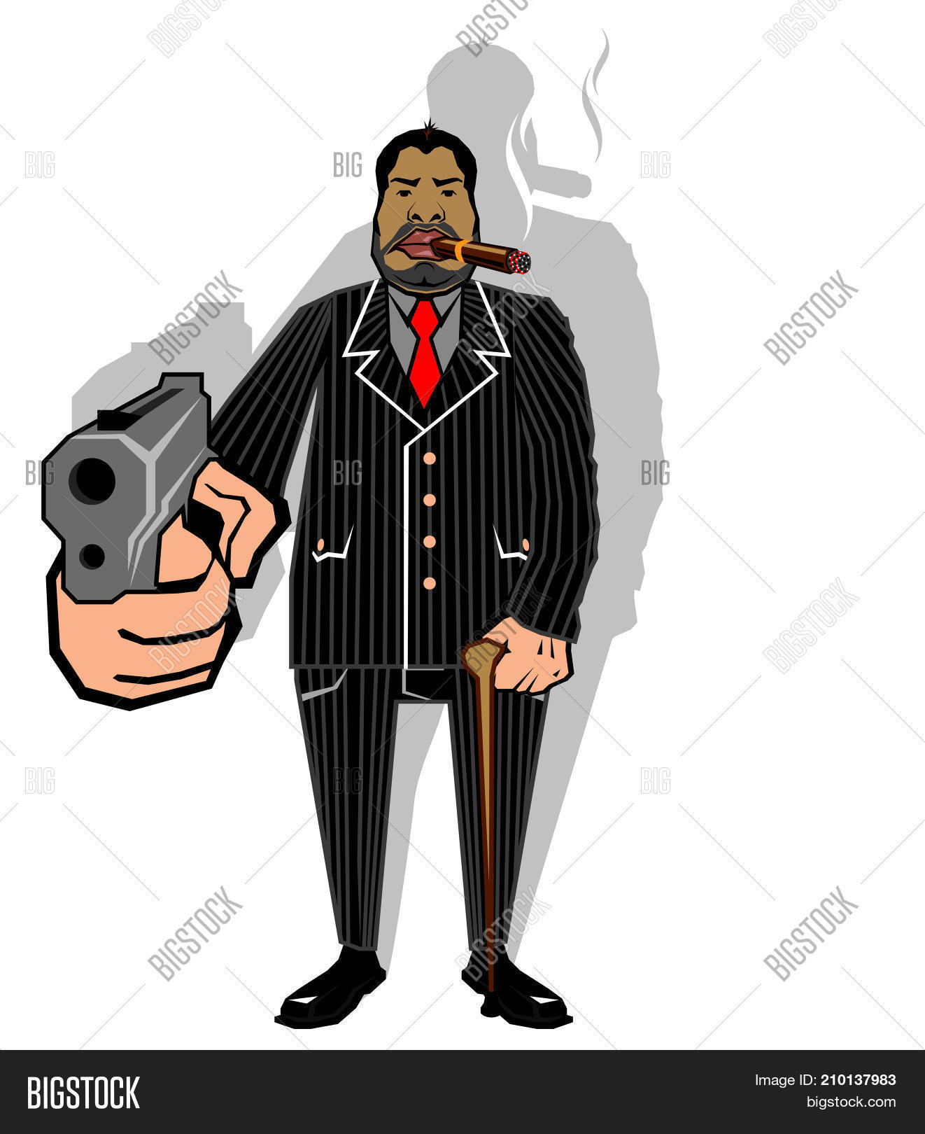 Mob Boss Vector Vector & Photo (Free Trial) | Bigstock