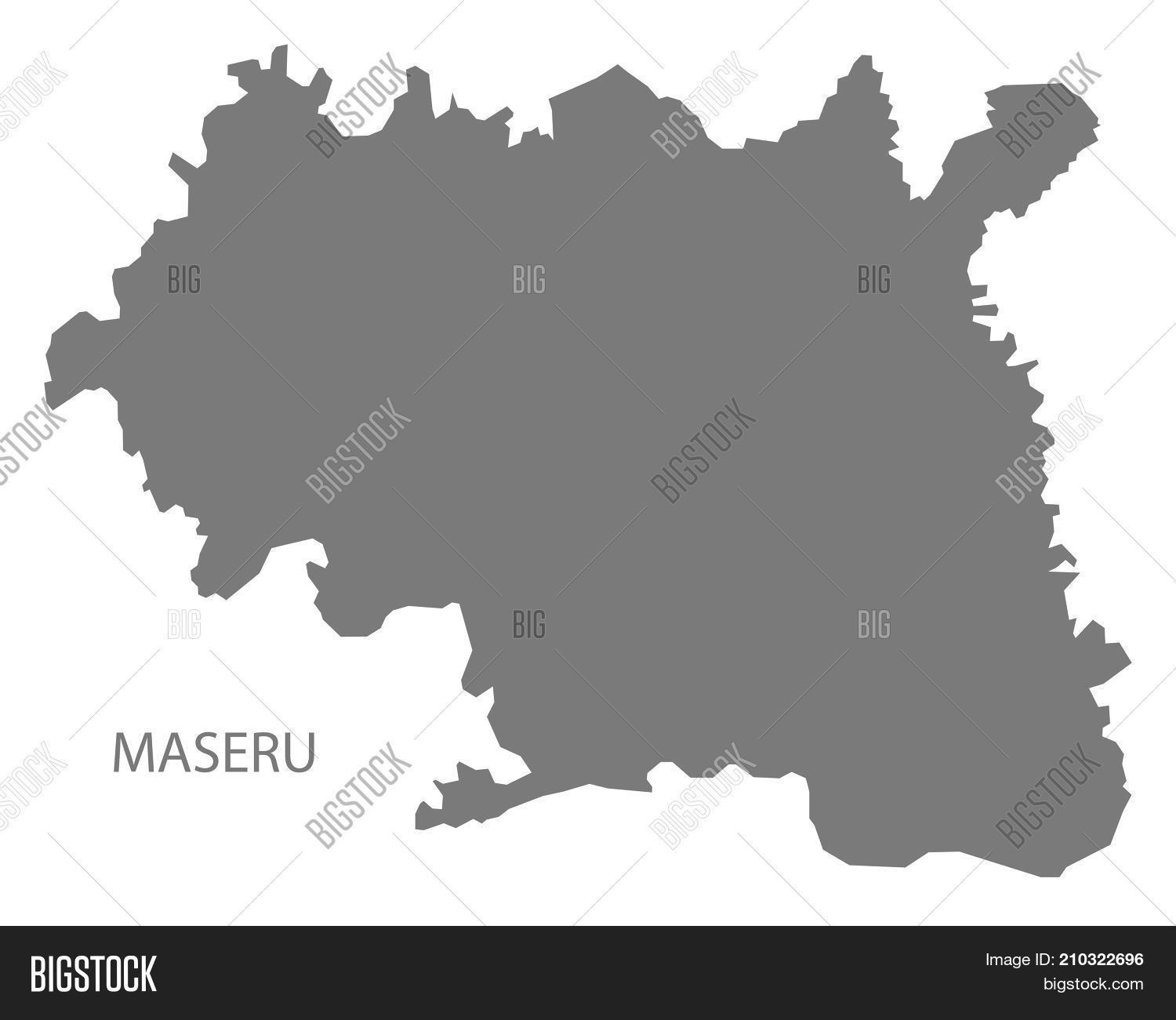 Maseru District Map Image & Photo (Free Trial) | Bigstock