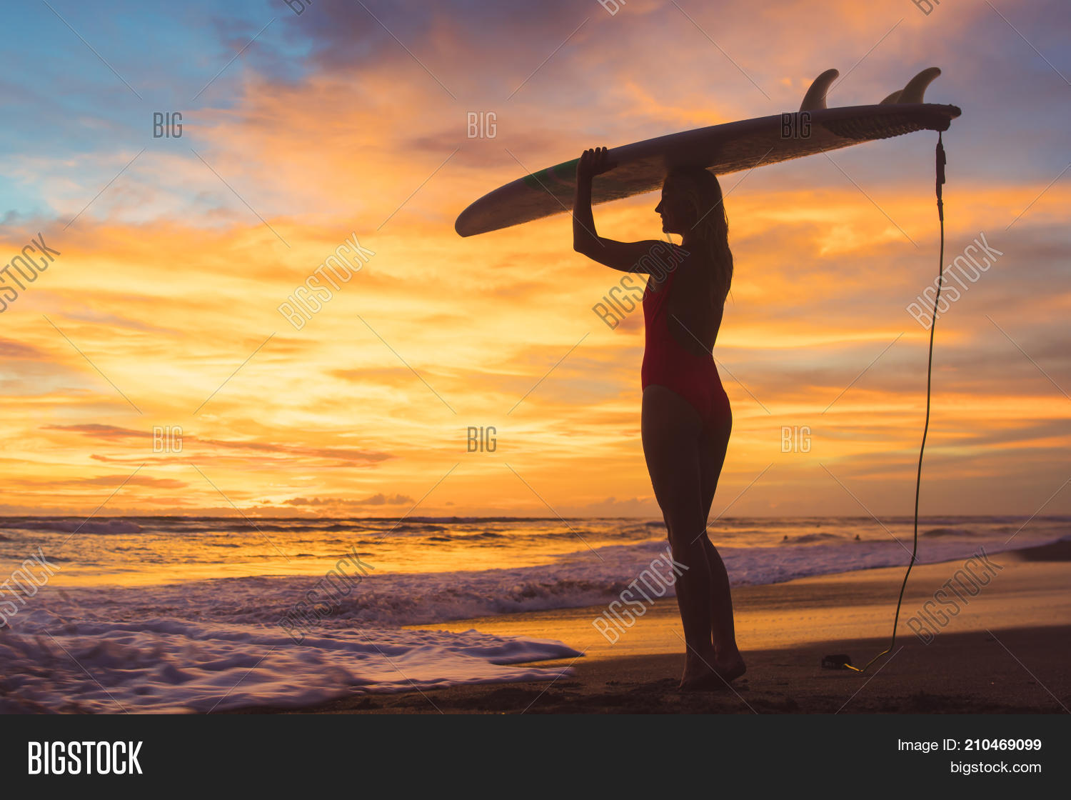 Young Woman Surfboard Image & Photo (Free Trial) | Bigstock