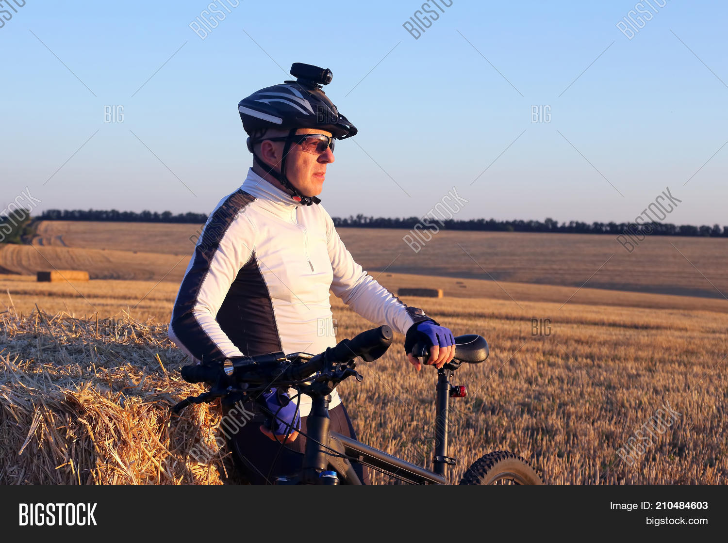 Cyclist Bike Resting Image & Photo (Free Trial) | Bigstock