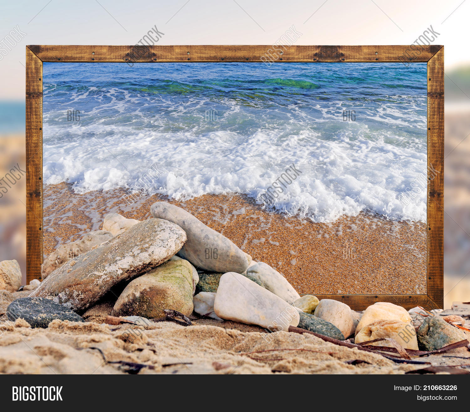 Rock On Beach Image & Photo (Free Trial) | Bigstock