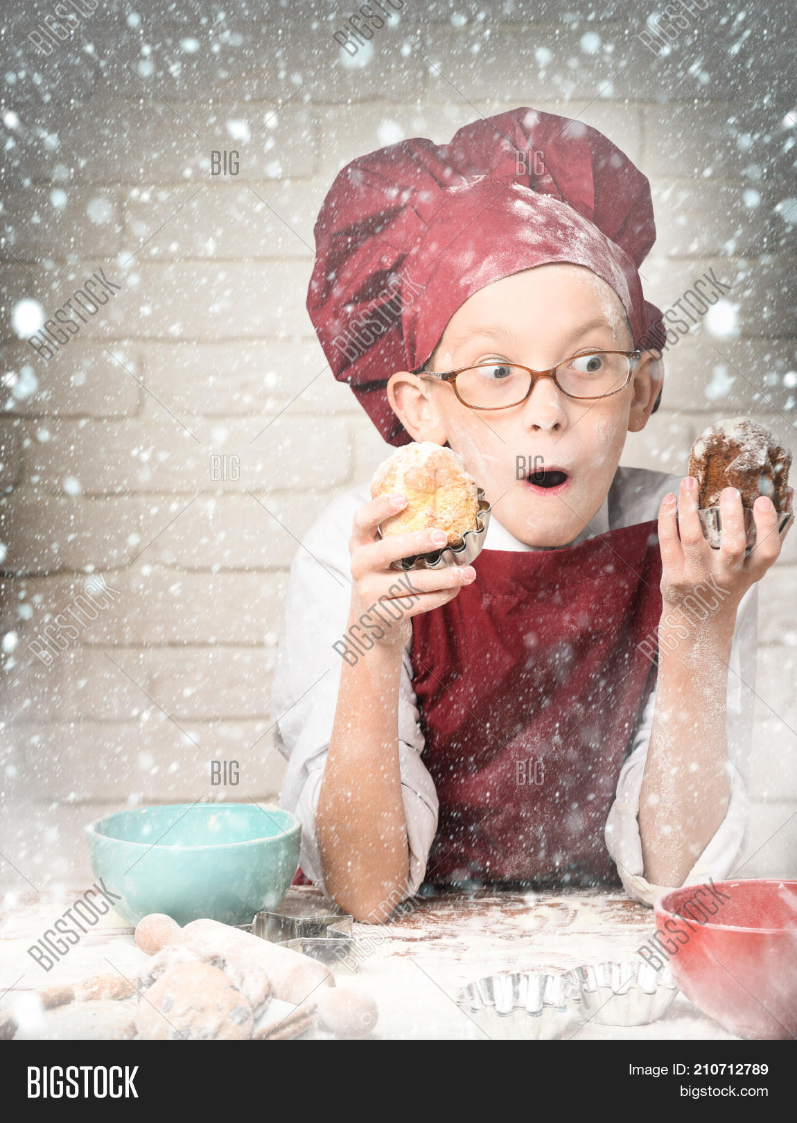 Stained Cute Cook Chef Image & Photo (Free Trial) | Bigstock