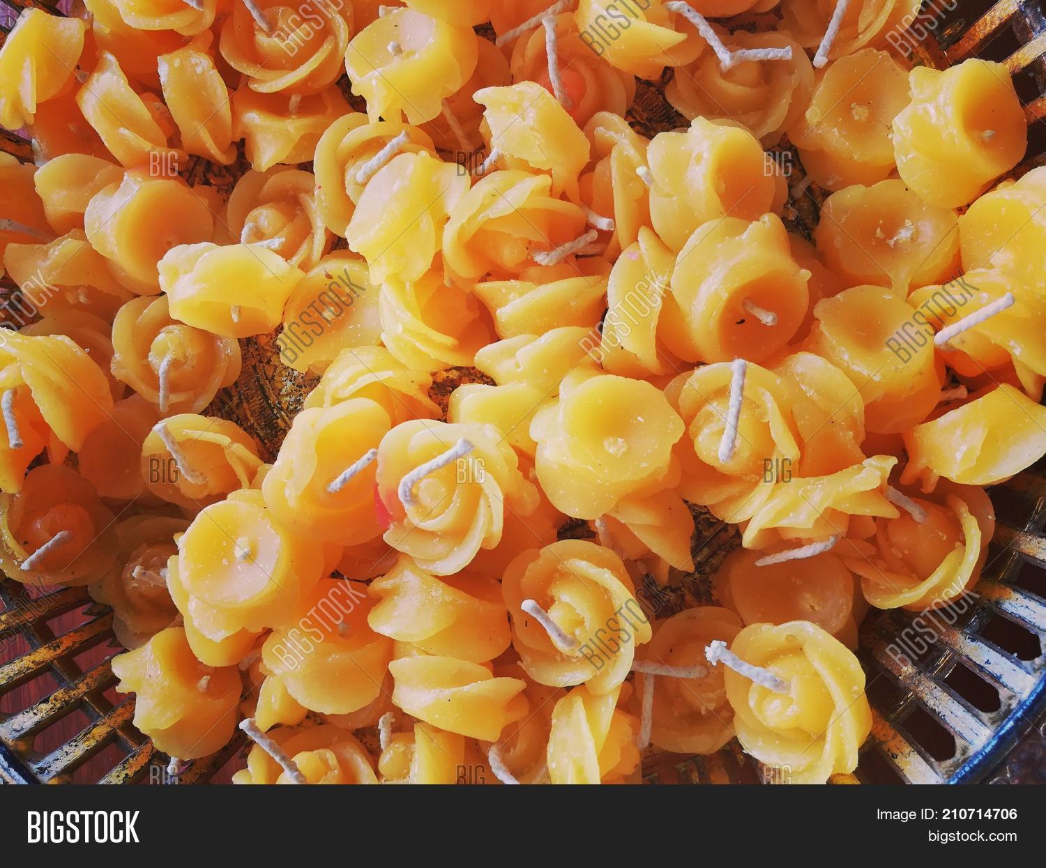 Rose-shaped Candles. Image & Photo (Free Trial) | Bigstock