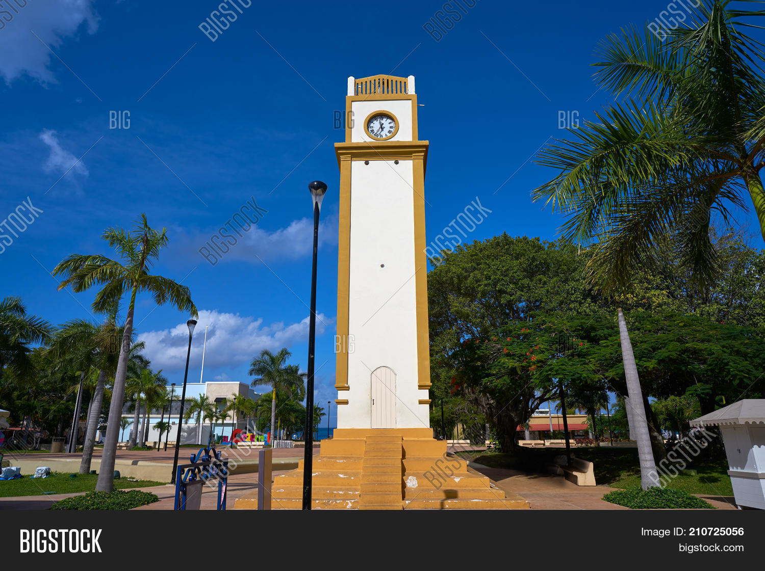 Clock Tower On Plaza Image & Photo (Free Trial) | Bigstock