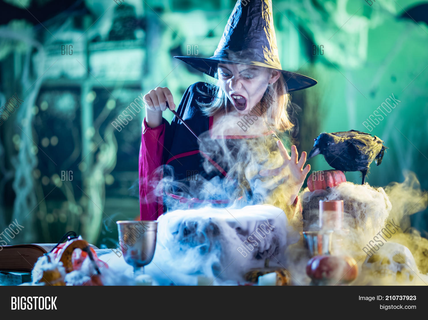Young Witch Cooking Image & Photo (Free Trial) | Bigstock