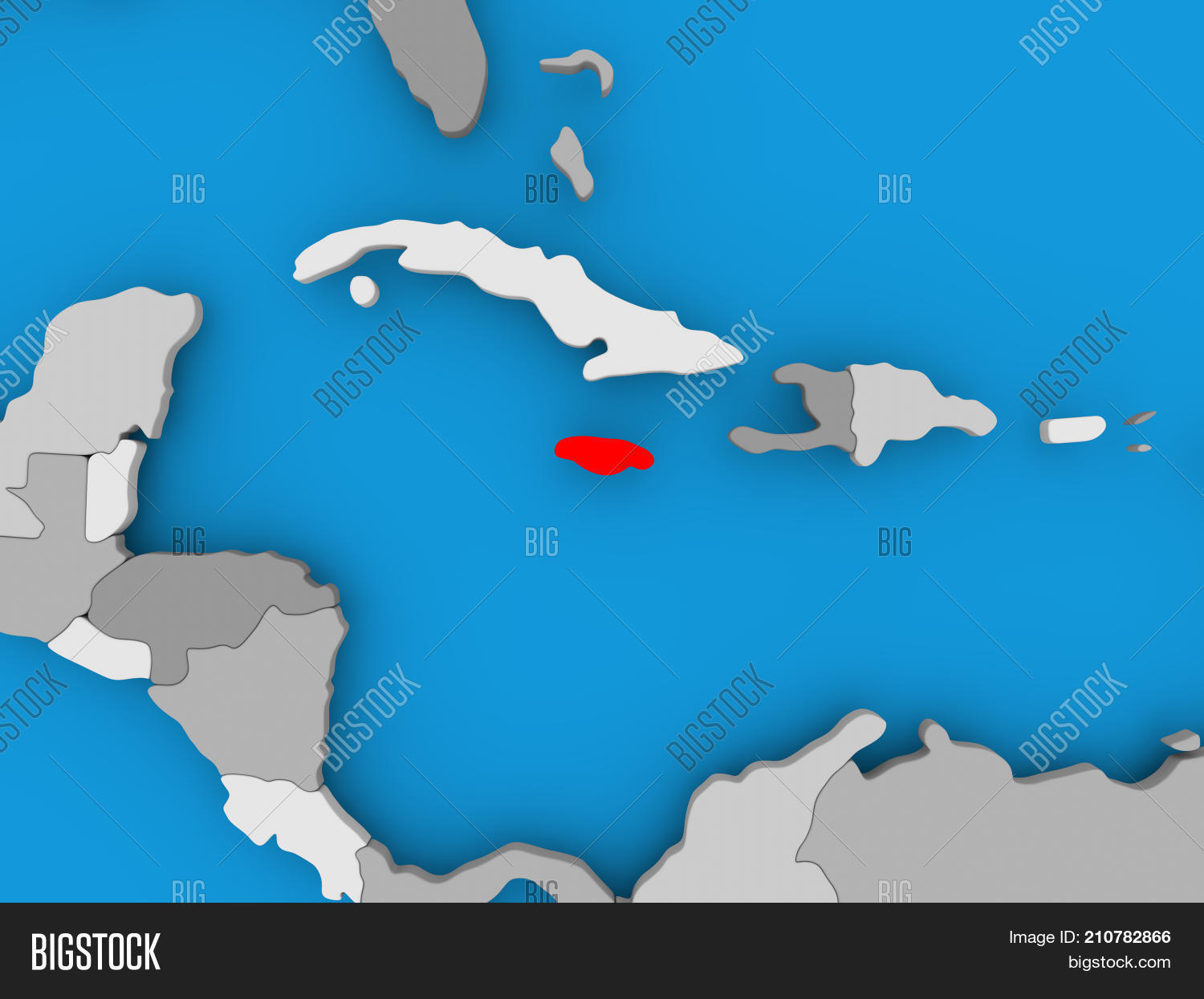 Jamaican Political Map
