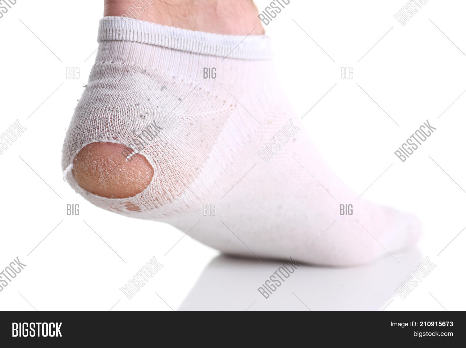 Ripped White Sock On Image & Photo (Free Trial) | Bigstock