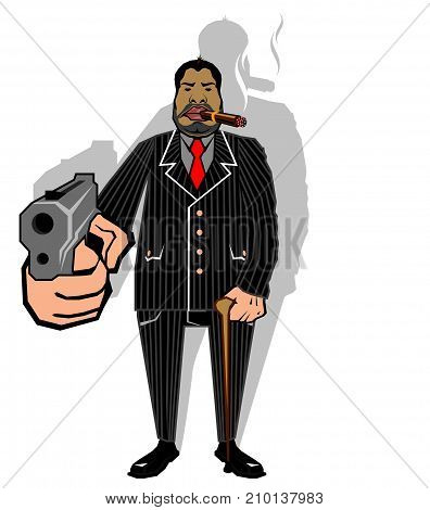 Mob Boss Vector Vector & Photo (Free Trial) | Bigstock