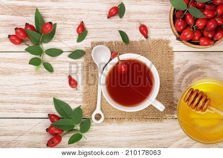 Tea Rose Hips Honey On Image & Photo (Free Trial) | Bigstock