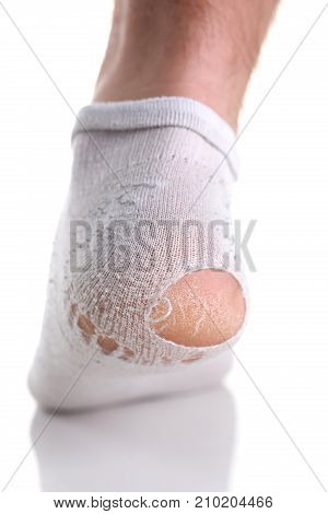 Ripped White Sock On Image & Photo (Free Trial) | Bigstock