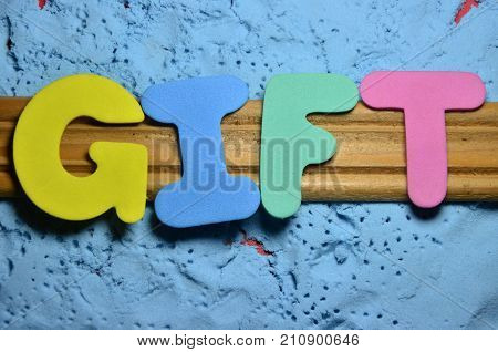 Word Gift On Abstract Image & Photo (Free Trial) | Bigstock