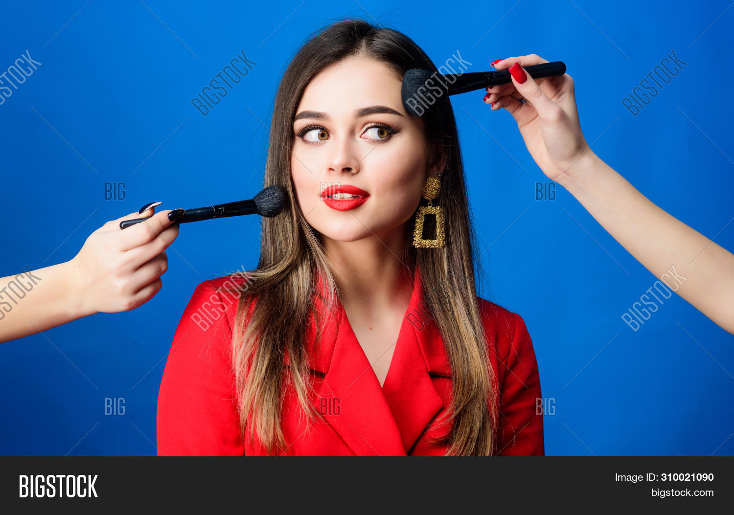 Gorgeous Lady Make Red Image & Photo (Free Trial) | Bigstock