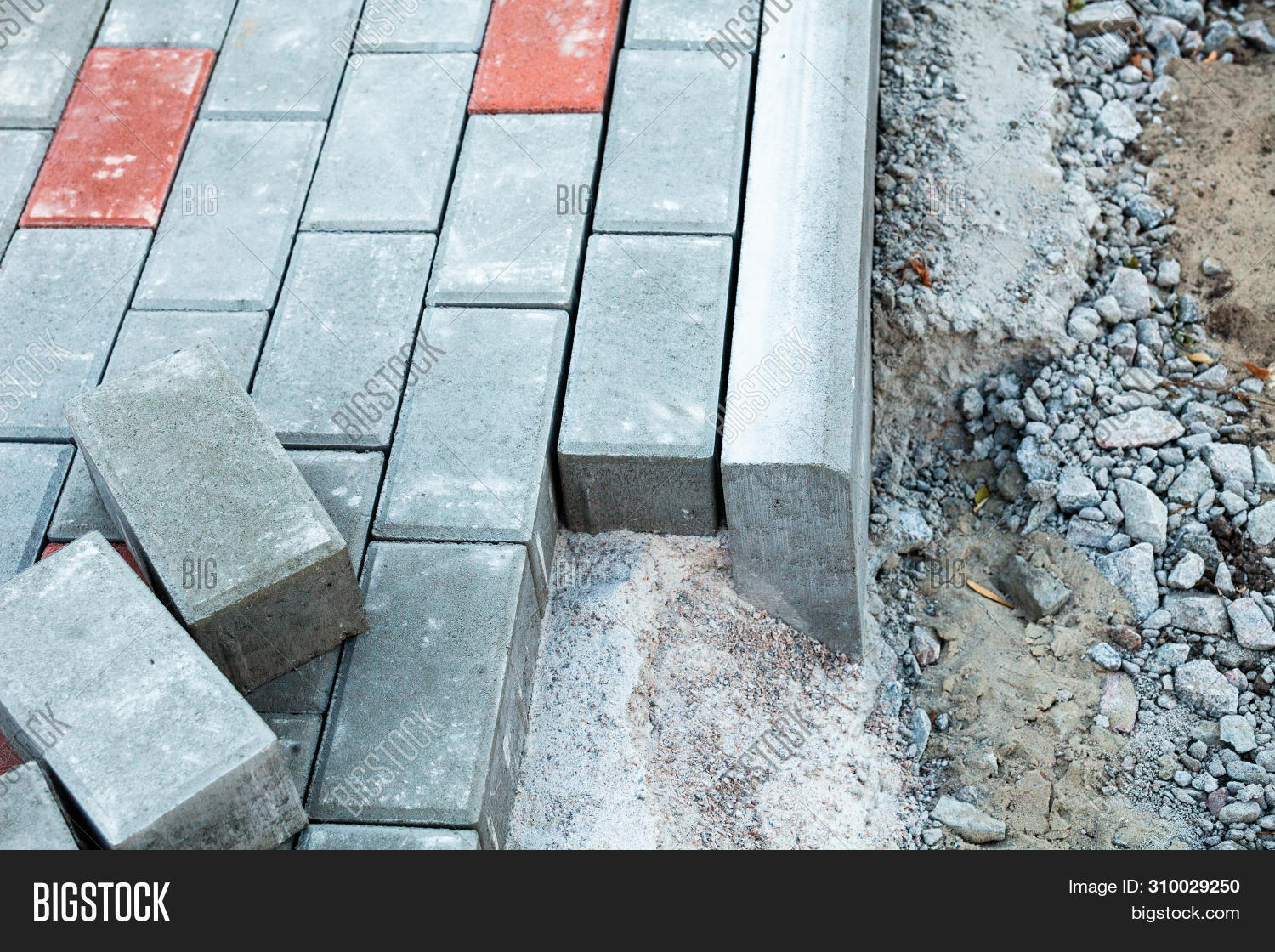 Paving Footpath Gray Image & Photo (Free Trial) | Bigstock