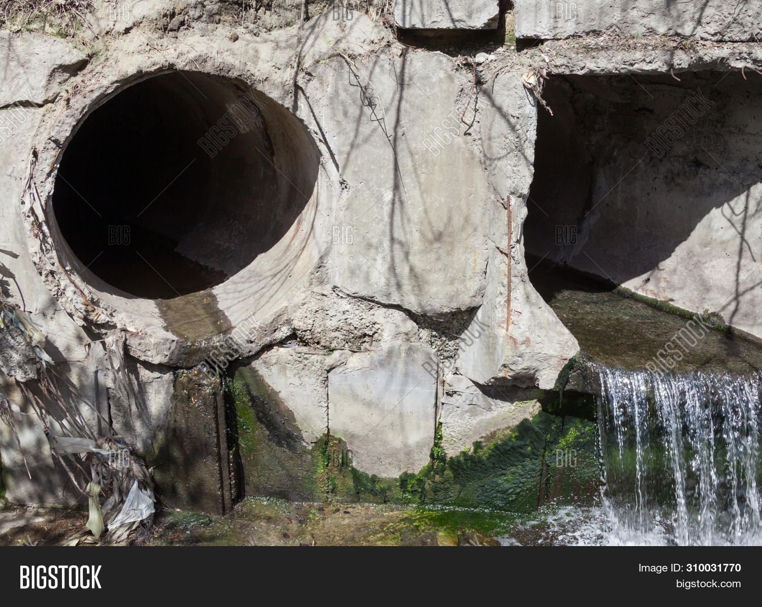 Two Large Concrete Run Image & Photo (Free Trial) | Bigstock