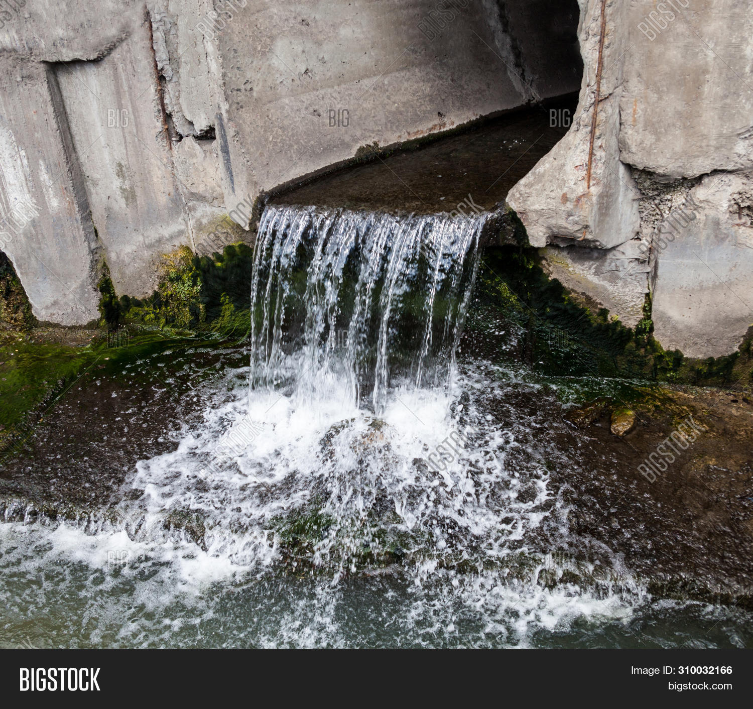 Concrete Run-off Pipe Image & Photo (Free Trial) | Bigstock