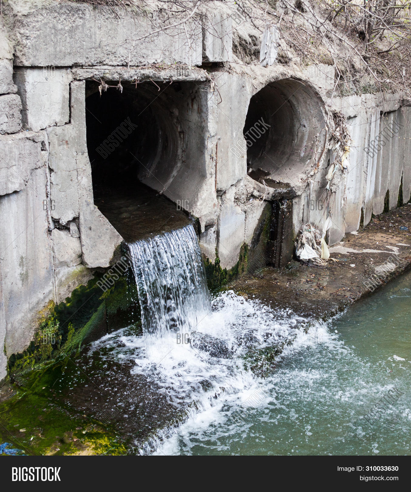 Two Large Concrete Run Image & Photo (Free Trial) | Bigstock