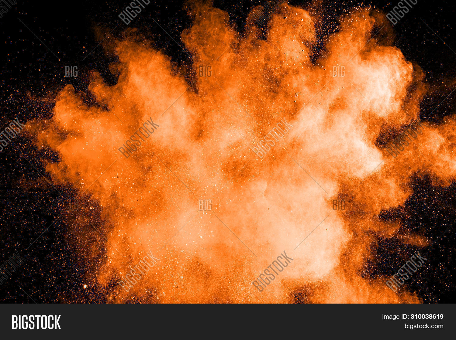 Abstract Orange Powder Image & Photo (Free Trial) | Bigstock