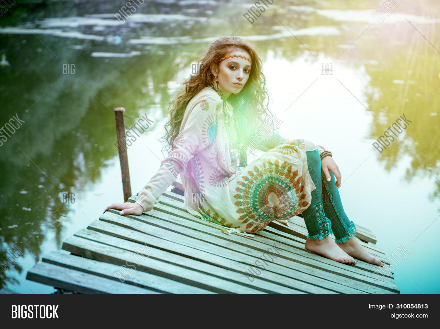 Beautiful Hippie Girl Image & Photo (Free Trial) | Bigstock