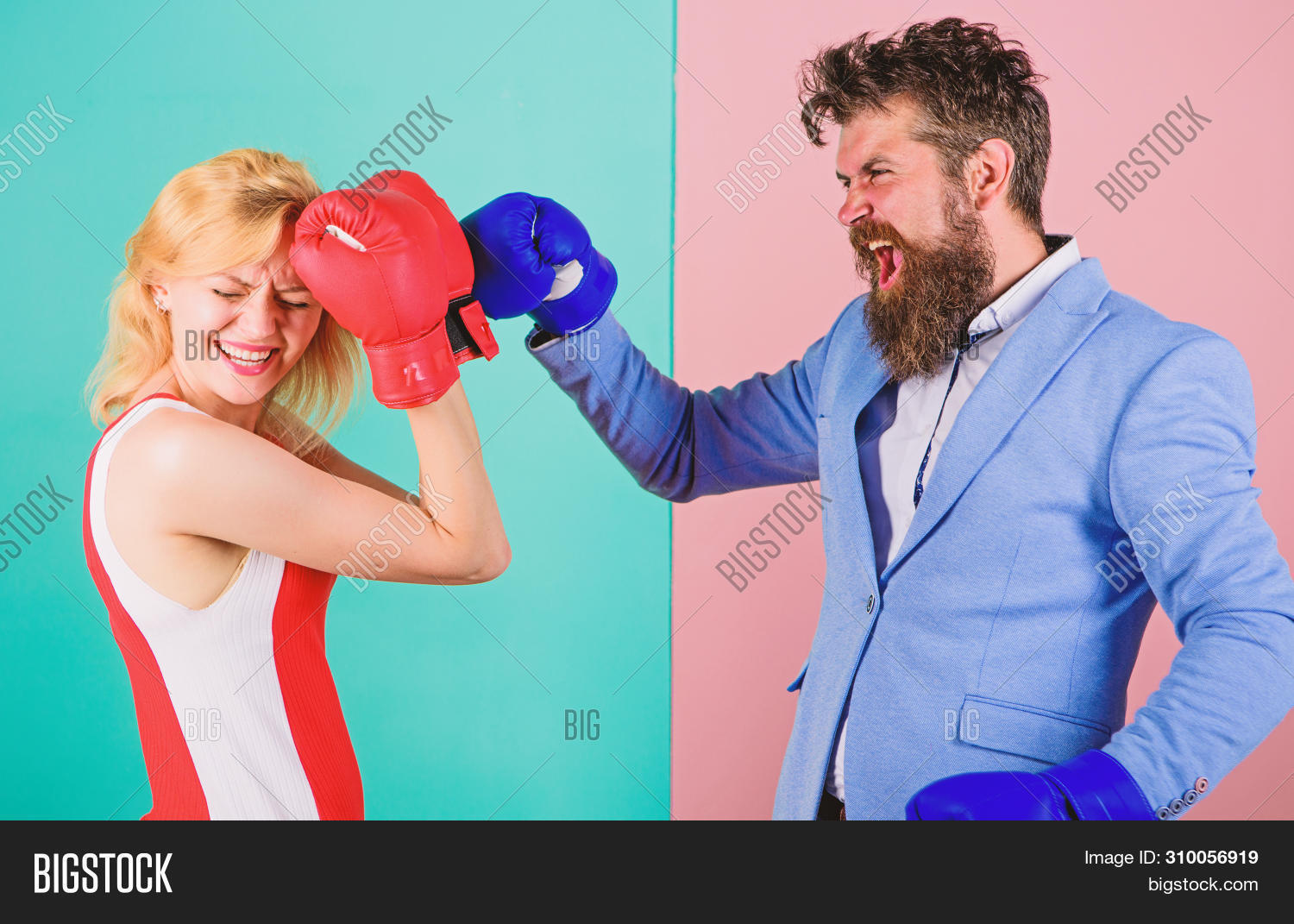 Female Male Boxers Image & Photo (Free Trial) | Bigstock