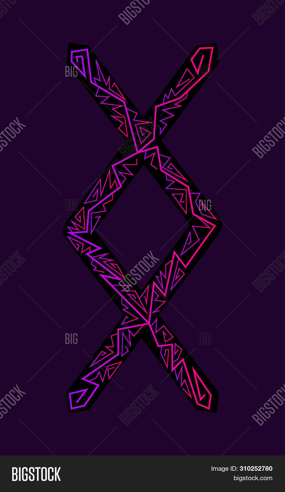 Rune Ingwaz. Ancient Image & Photo (Free Trial) | Bigstock