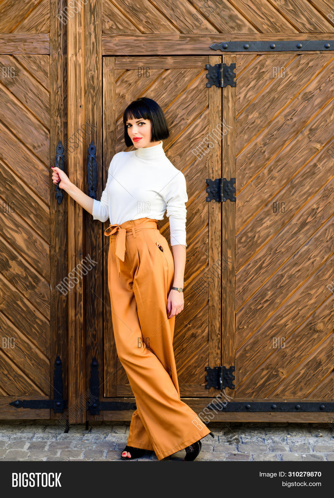 High Waisted Trousers Image & Photo (Free Trial) | Bigstock