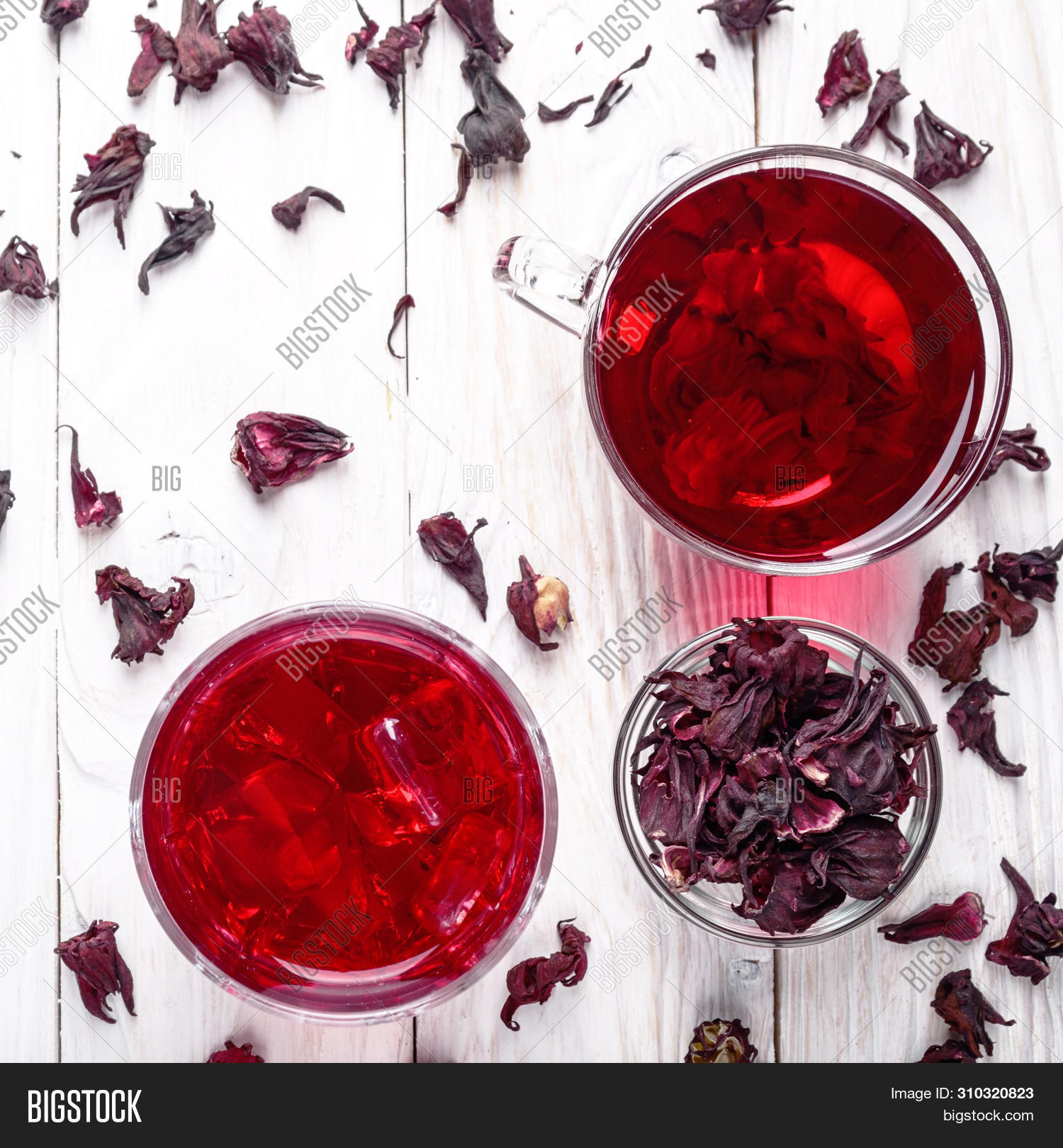 Top View Two Tea Cups Image & Photo (Free Trial) | Bigstock
