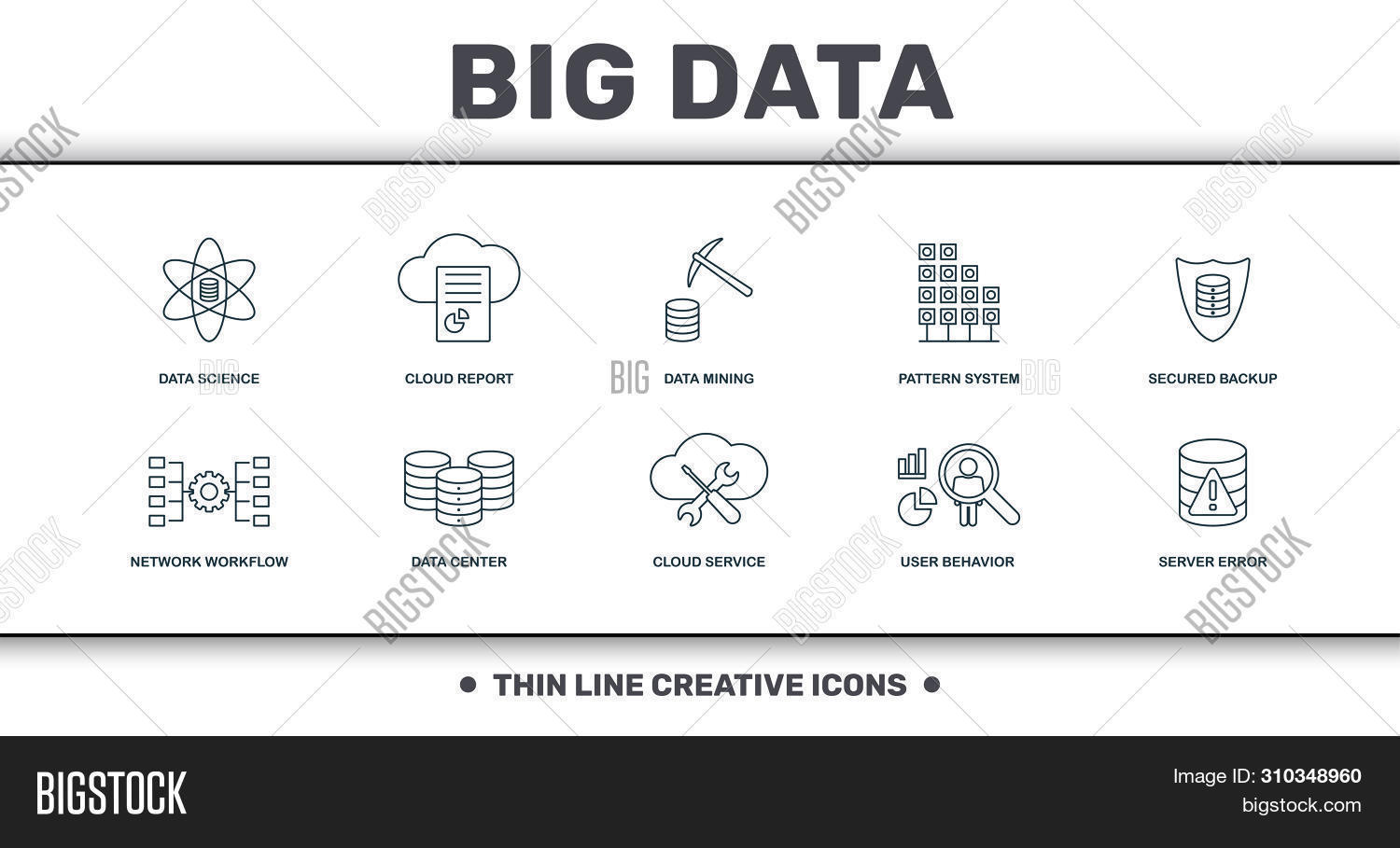 Big Data Set Icons Image & Photo (Free Trial) | Bigstock