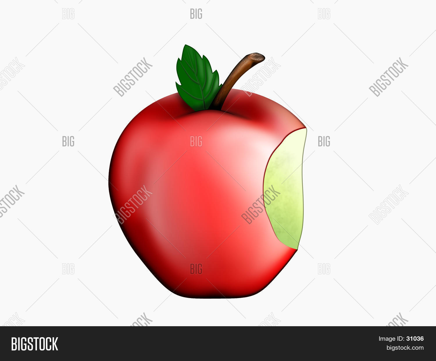 Bitten Apple Image & Photo (Free Trial) | Bigstock