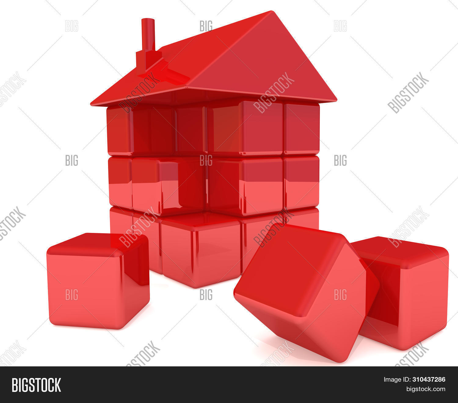 House Made Red Cubes. Image & Photo (Free Trial) | Bigstock