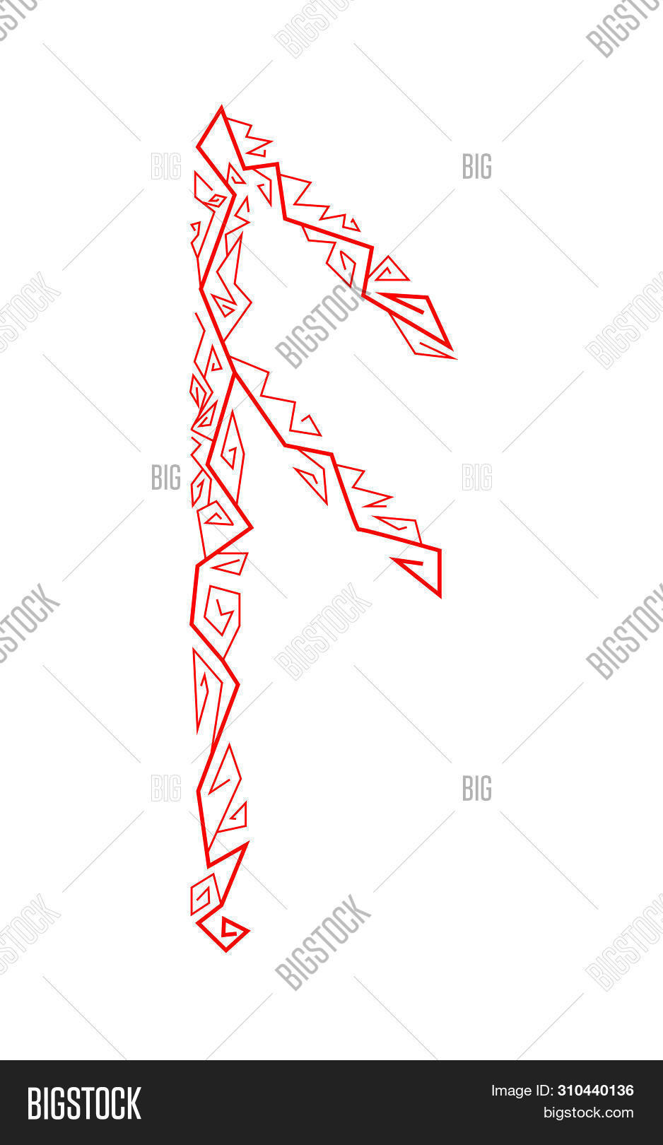 Rune Ansuz. Ancient Image & Photo (Free Trial) | Bigstock