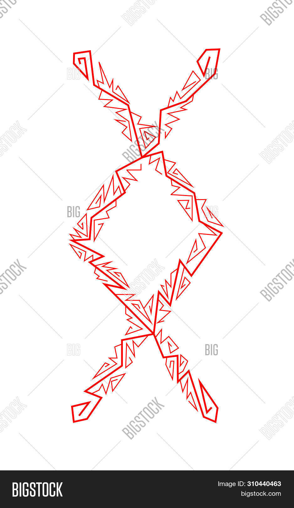 Rune Ingwaz. Ancient Image & Photo (Free Trial) | Bigstock