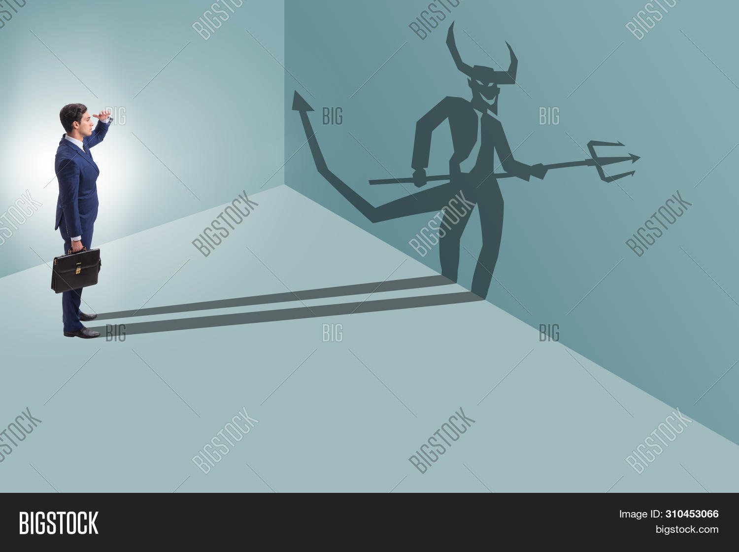 Devil Hiding Image & Photo (Free Trial) | Bigstock