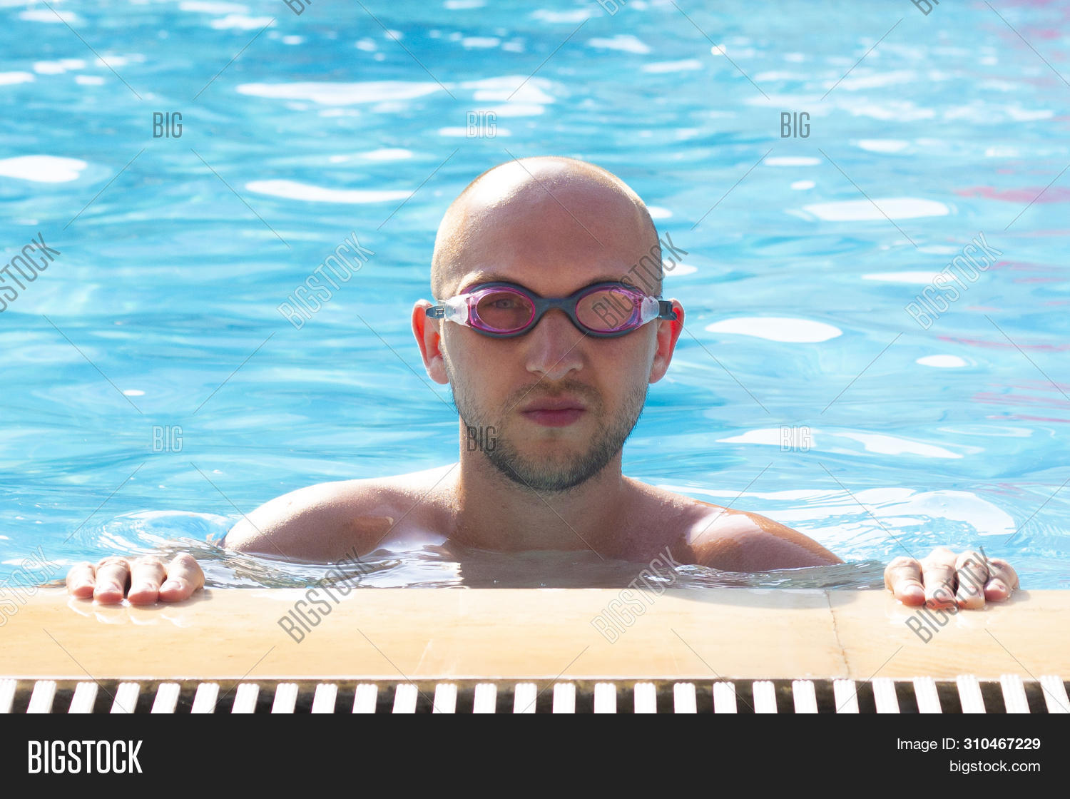 Man Swimming Goggles Image & Photo (Free Trial) | Bigstock