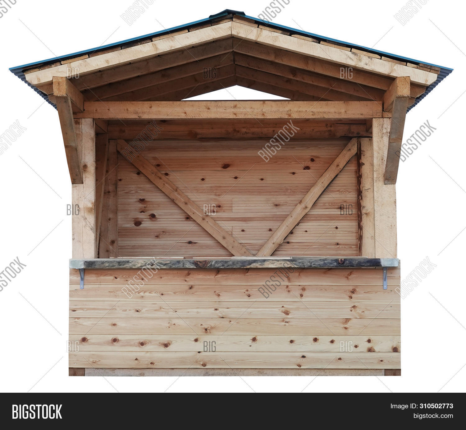Imagen y foto Wooden Market Stand (prueba gratis) | Bigstock