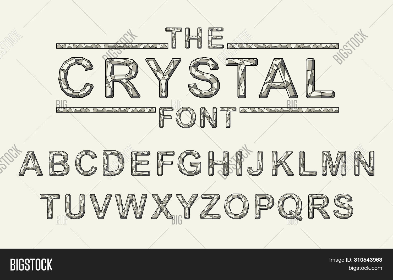Crystal Texture Font Vector & Photo (Free Trial) | Bigstock