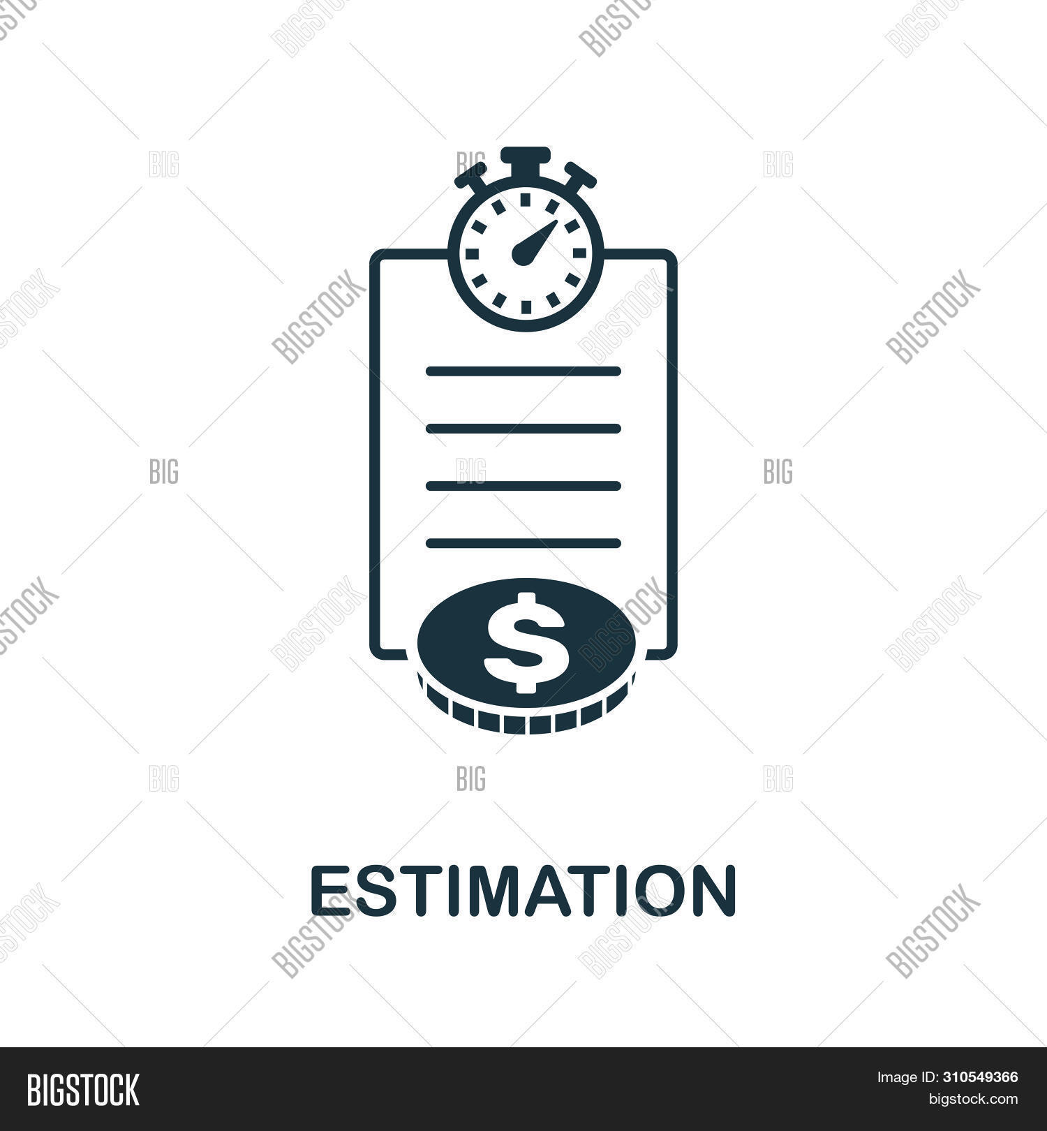 Imagen y foto Estimation Icon (prueba gratis) | Bigstock