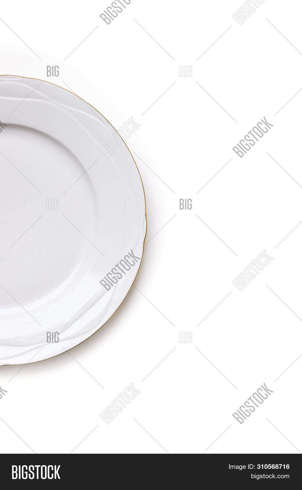 Empty White Plate Image & Photo (Free Trial) | Bigstock