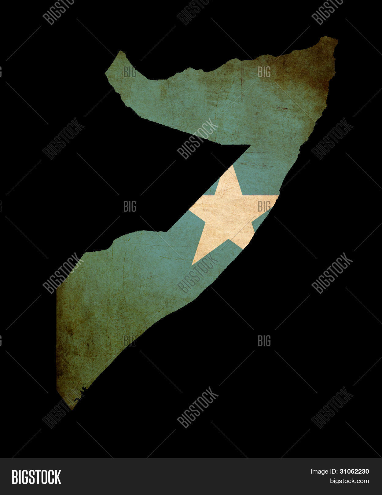 Map Outline Somalia Image & Photo (Free Trial) | Bigstock