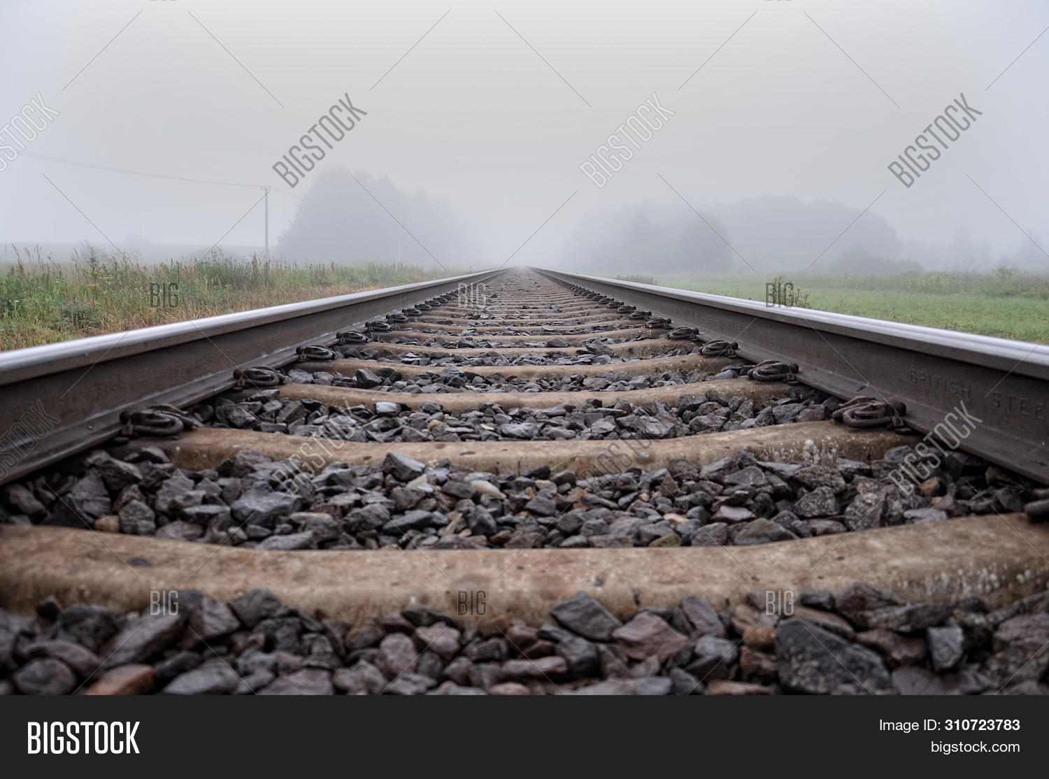 Train Rails. Looking Image & Photo (Free Trial) | Bigstock