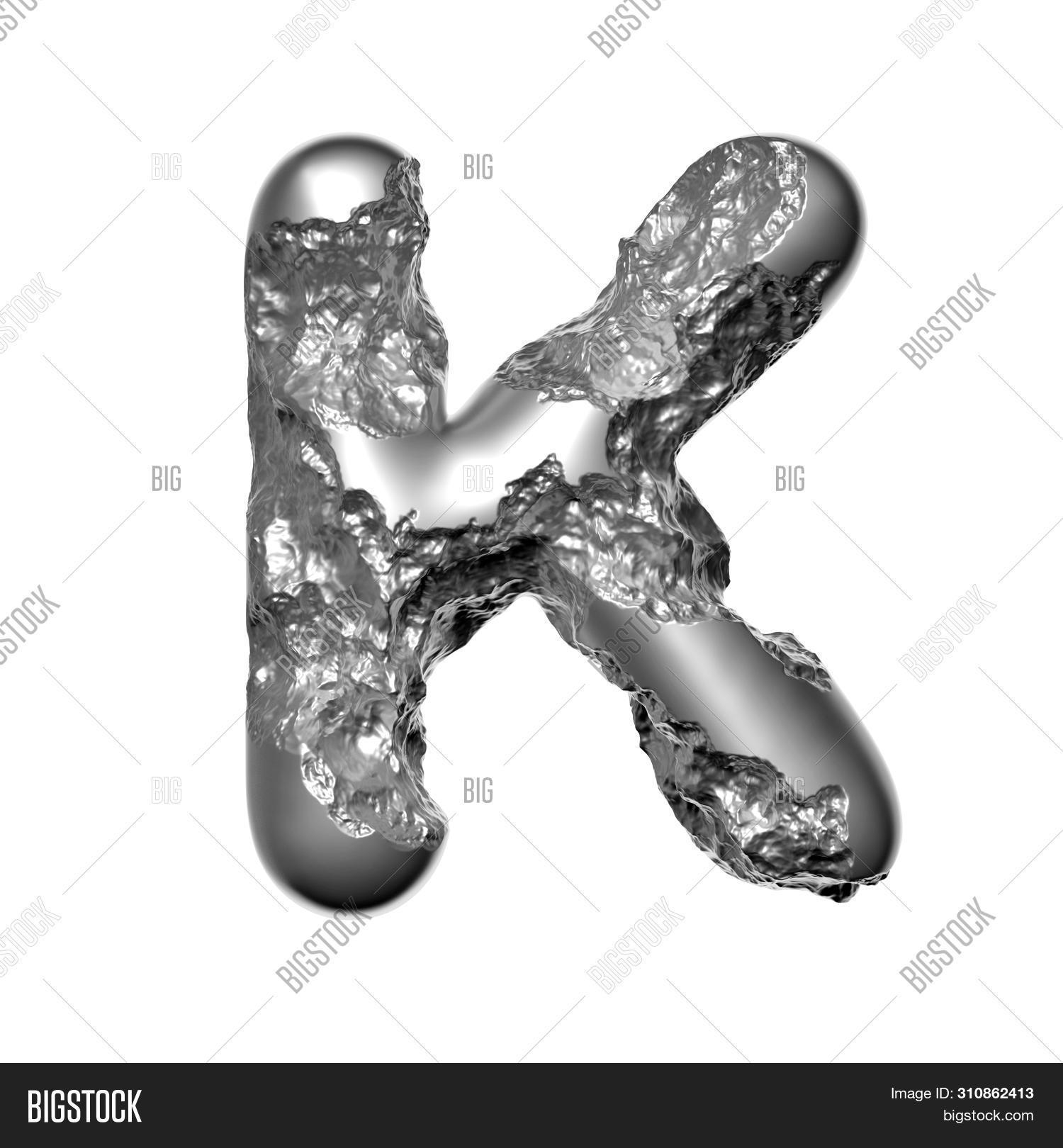 Melted Steel Letter K Image & Photo (Free Trial) | Bigstock